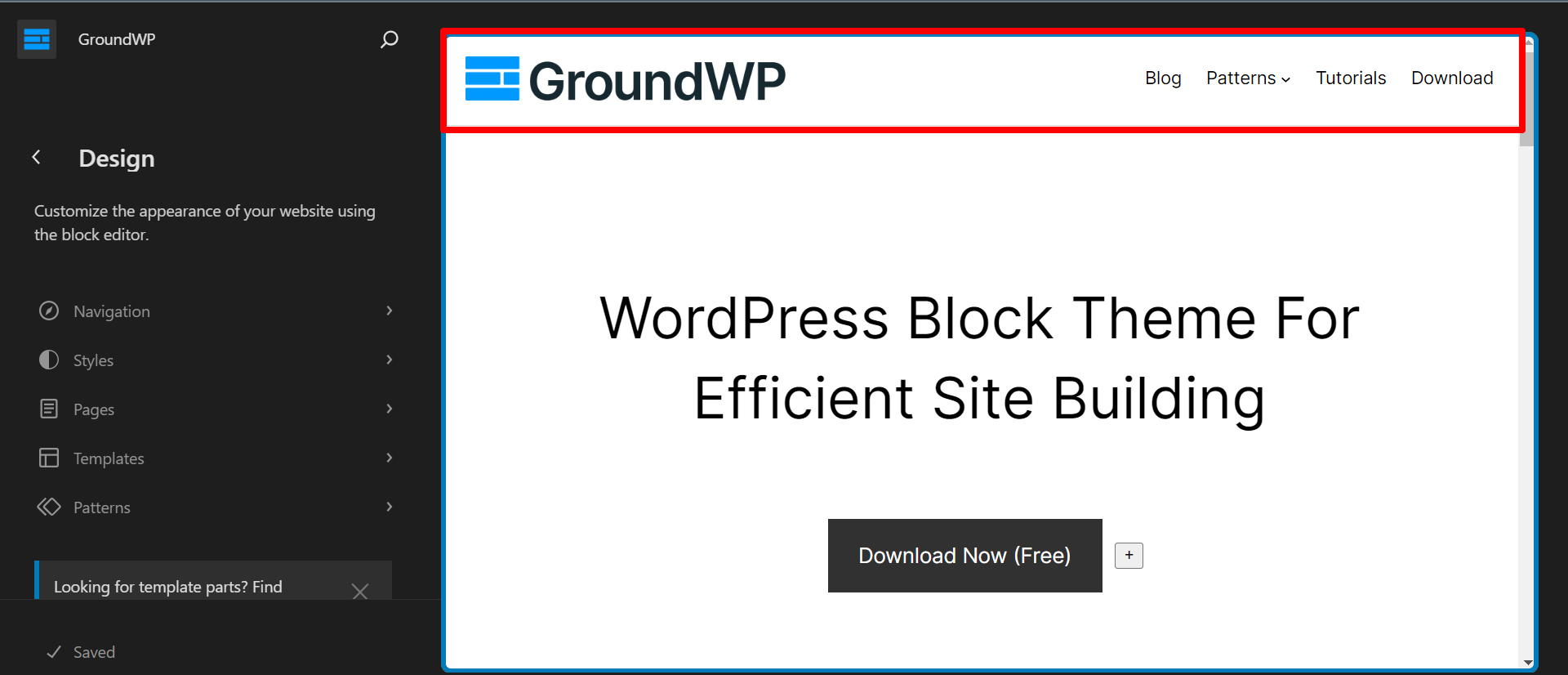 How to Change Menu Font Size In WordPress (Block Theme) - GroundWP