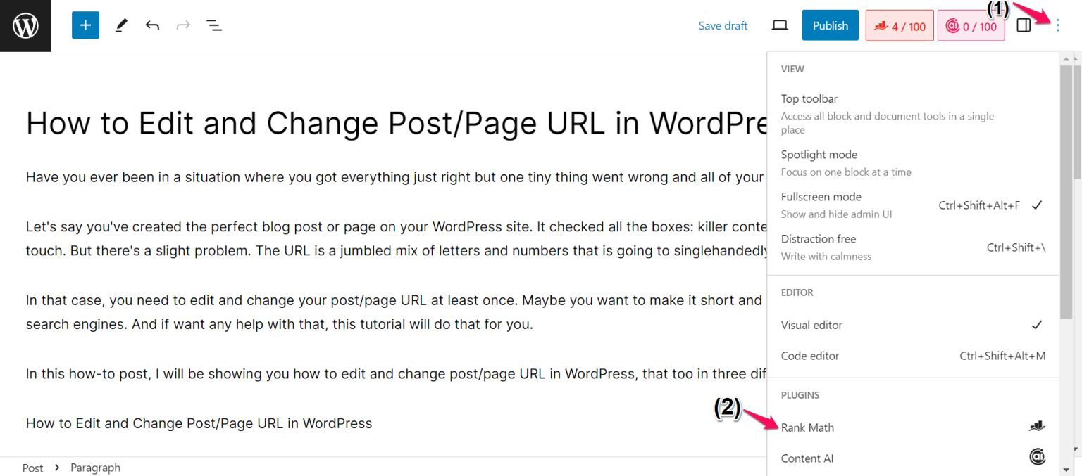 How to Edit and Change Post/Page URL in WordPress - GroundWP
