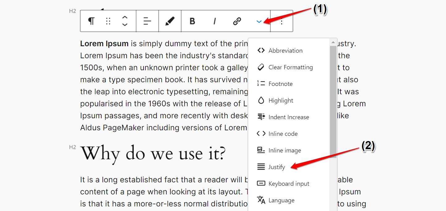 How to Justify Text in WordPress (Block Editor) - GroundWP