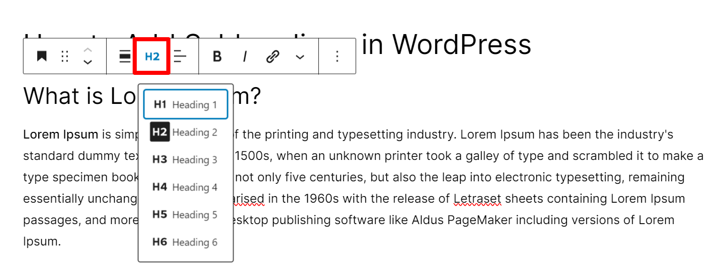 How to Add Subheadings in WordPress - GroundWP